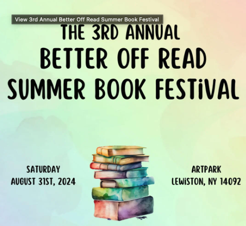 Event : 3rd Annual Better Off Read Summer Book Festival